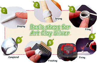 Metal clay and Silver-clay make real jewelry out of fine silver ...